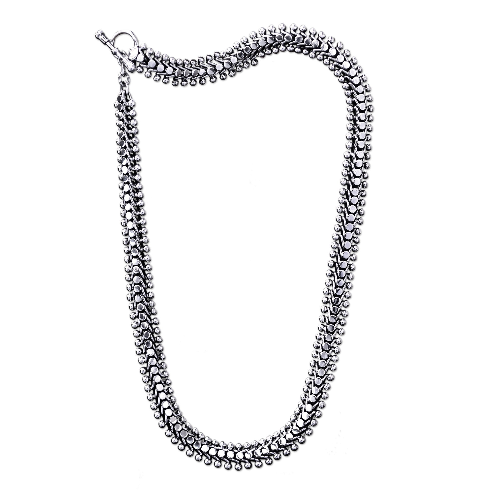 NOVICA Sterling silver chain necklace, 'Centipede Crawl' - Walmart.com
