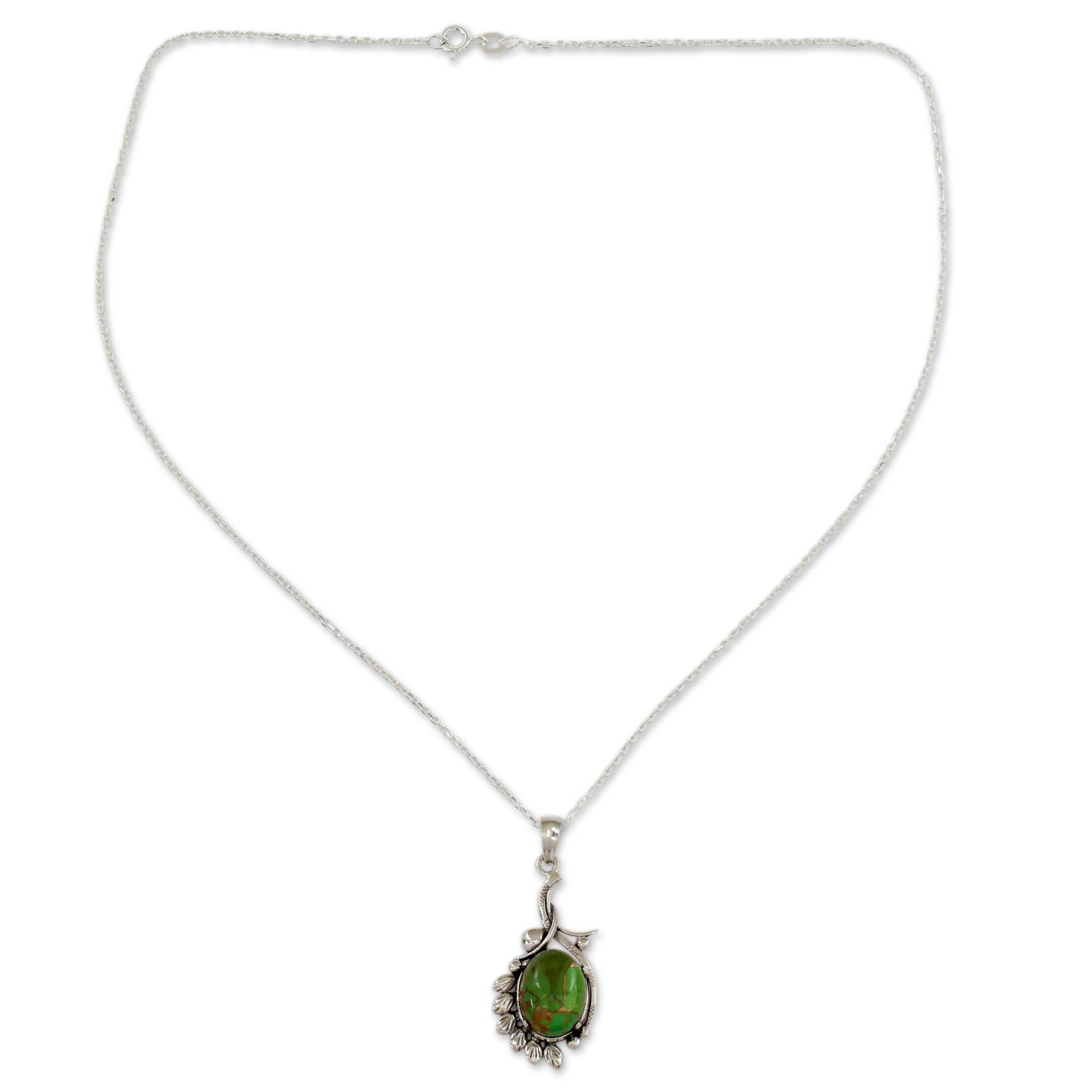 NOVICA Sterling silver pendant necklace, 'Enchanted Forest' - Walmart.com