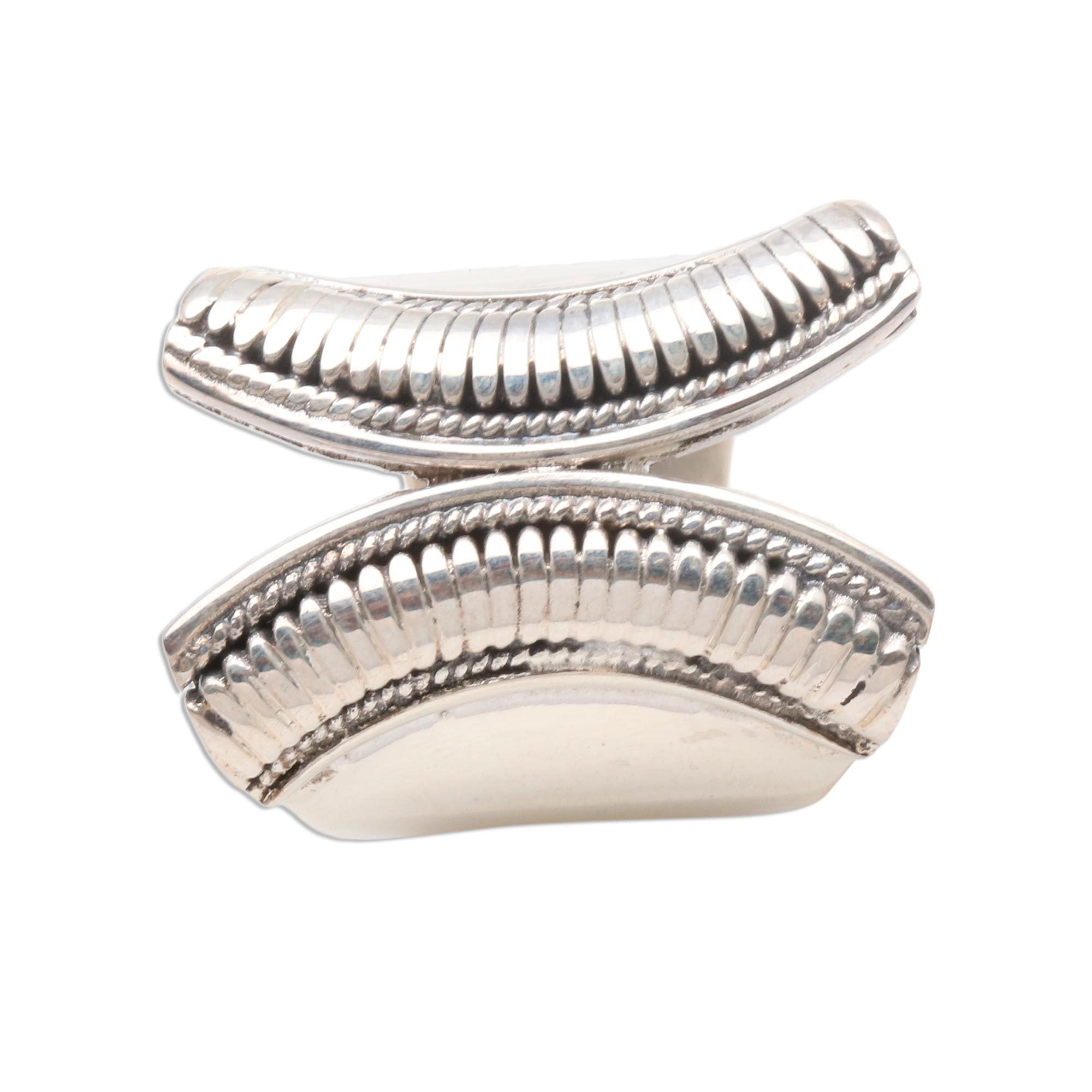 NOVICA Sterling silver wrap ring, 'Encounters' - Walmart.com