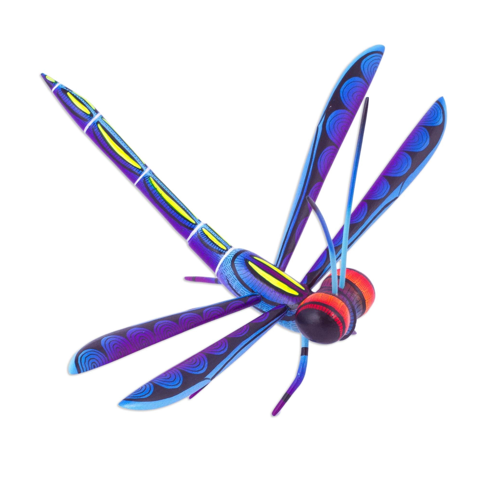 NOVICA Wood alebrije sculpture, 'Sweet Freedom in Blue' - Walmart.com