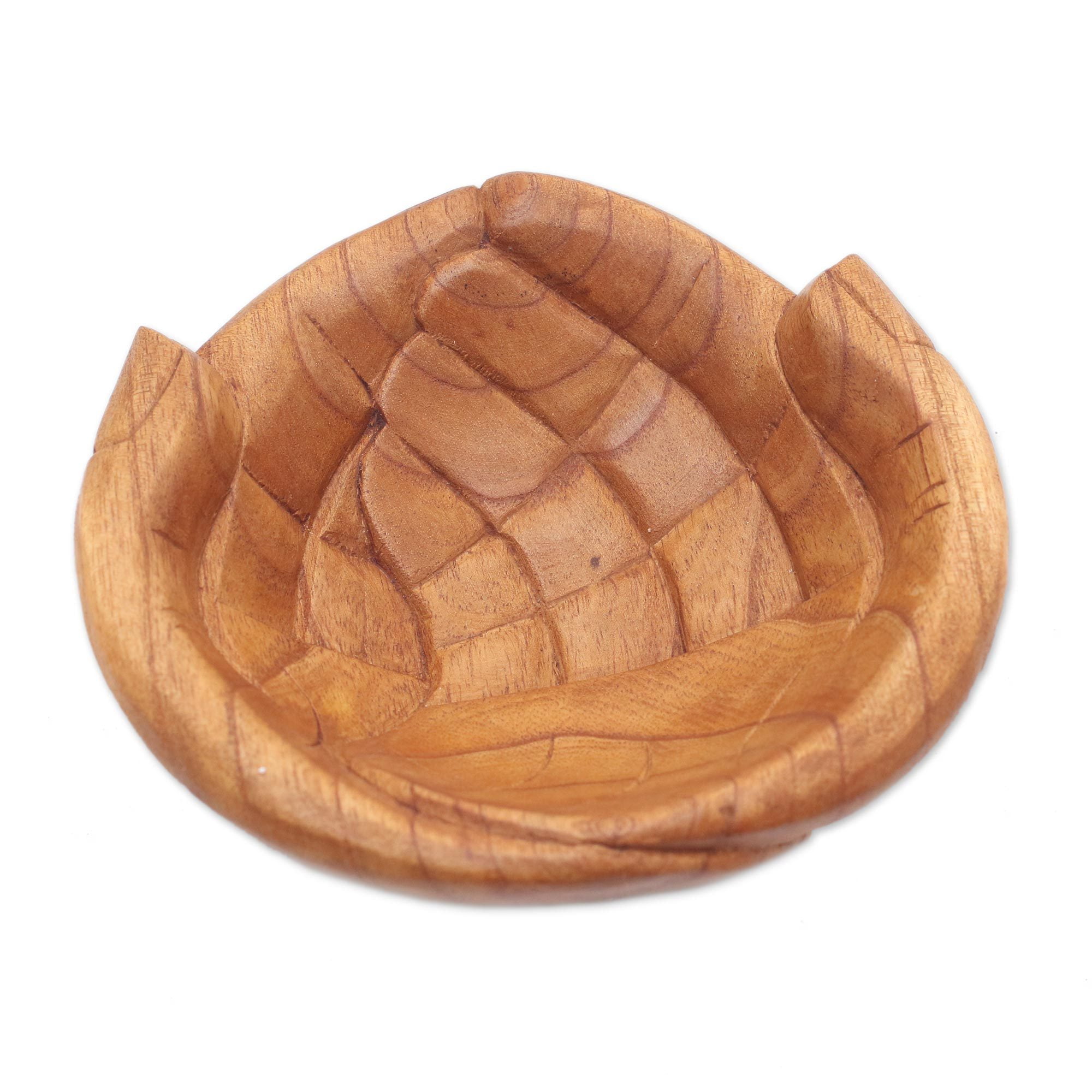 NOVICA Wood catchall, 'Welcoming Hands' - Walmart.com