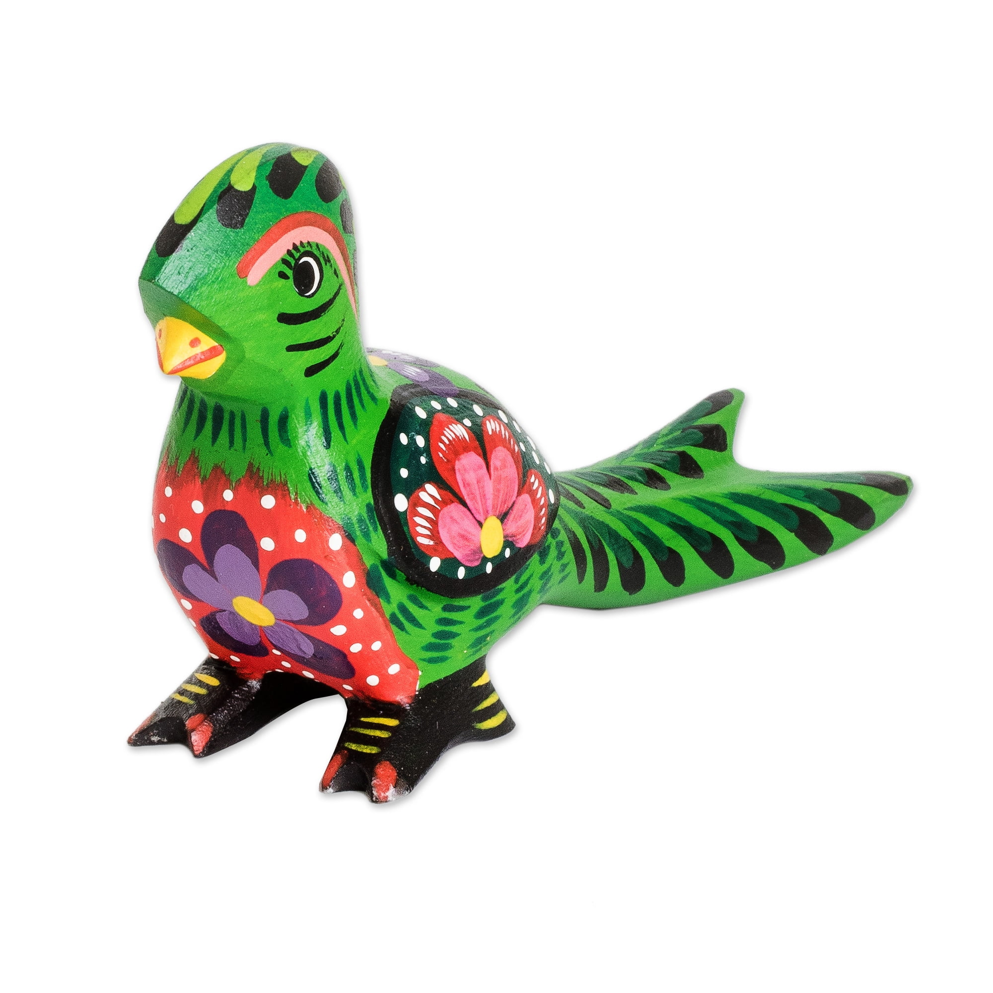 NOVICA Wood figurine, 'Regal Quetzal' - Walmart.com