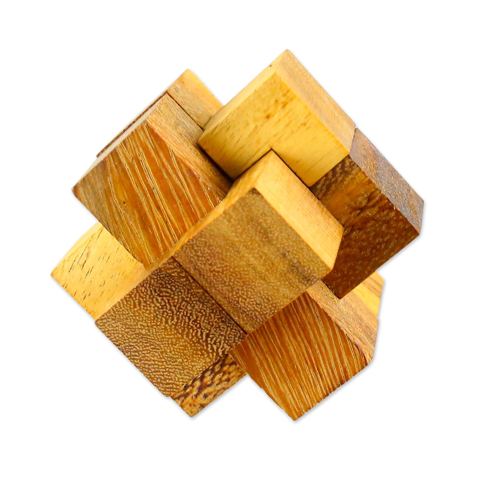 NOVICA Wood puzzle, 'Wood Burr' - Walmart.com