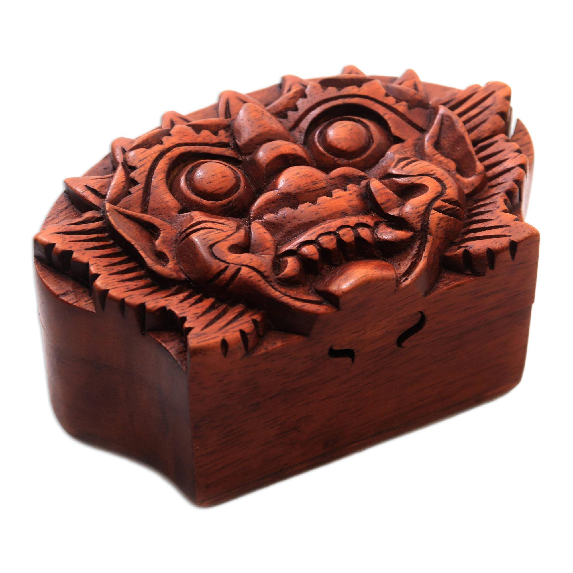 NOVICA Wood puzzle box, 'Bhoma Protector' - Walmart.com