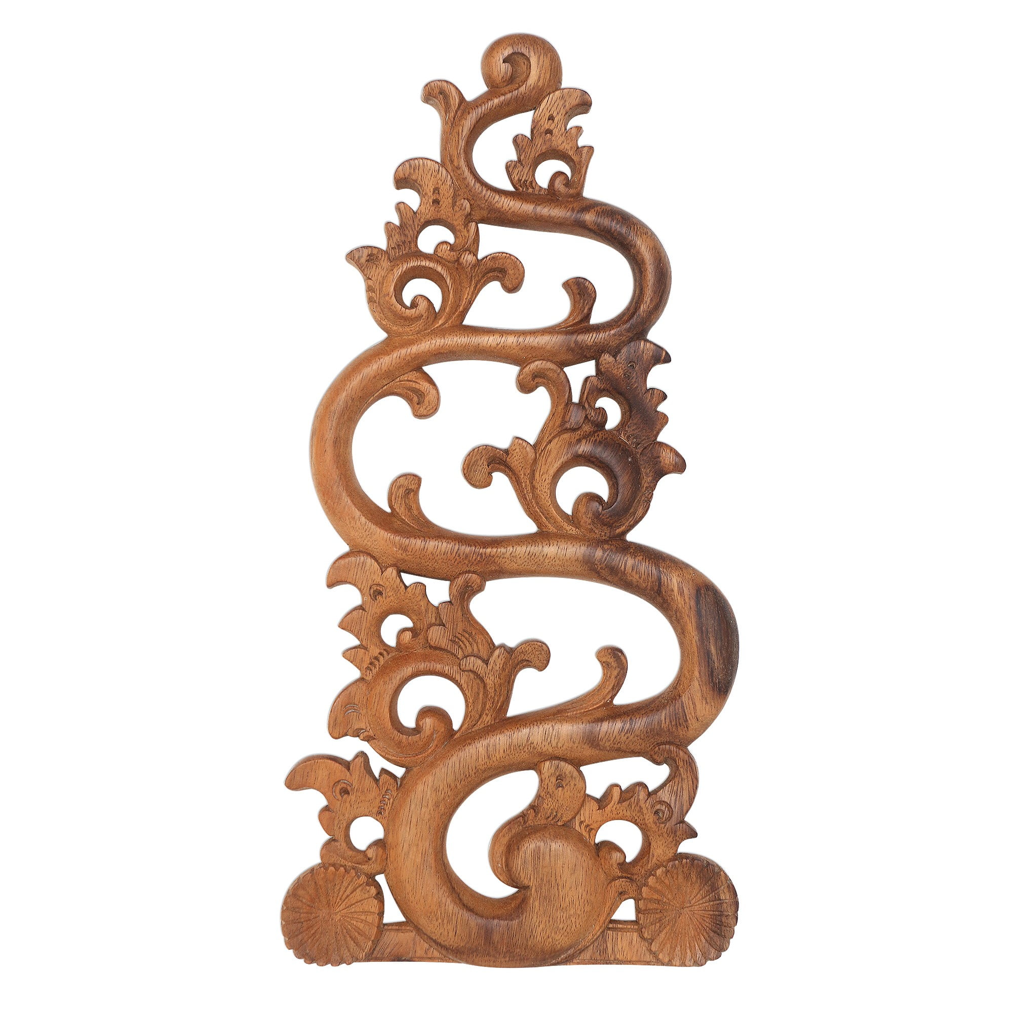 NOVICA Wood relief panel, 'Balinese Fire' - Walmart.com