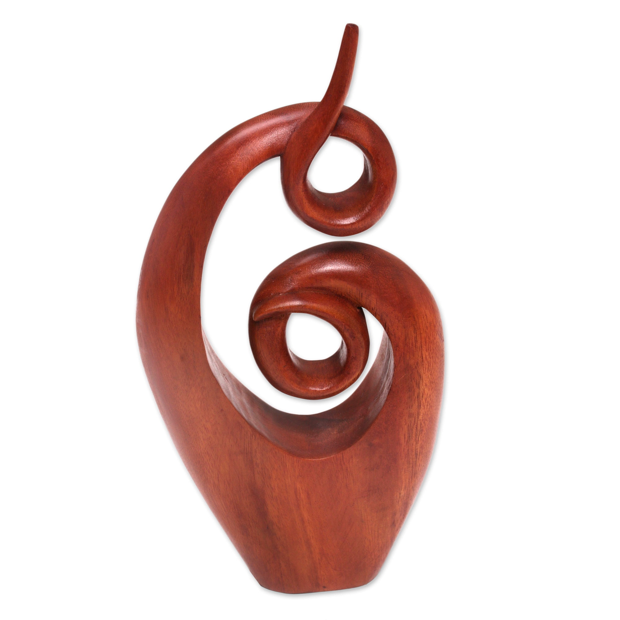 NOVICA Wood sculpture, 'Twirling Together' - Walmart.com