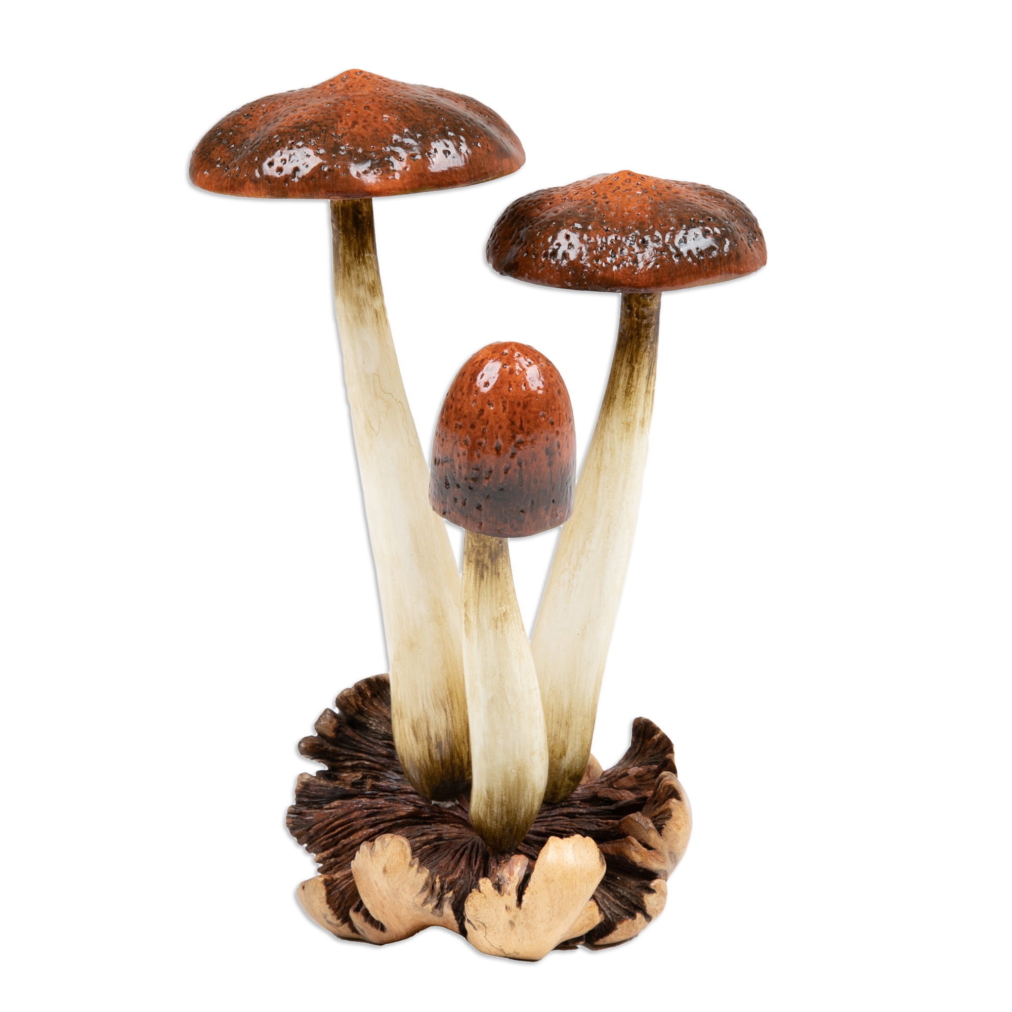 NOVICA Wood sculpture, 'Wild Suillus Mushroom' - Walmart.com