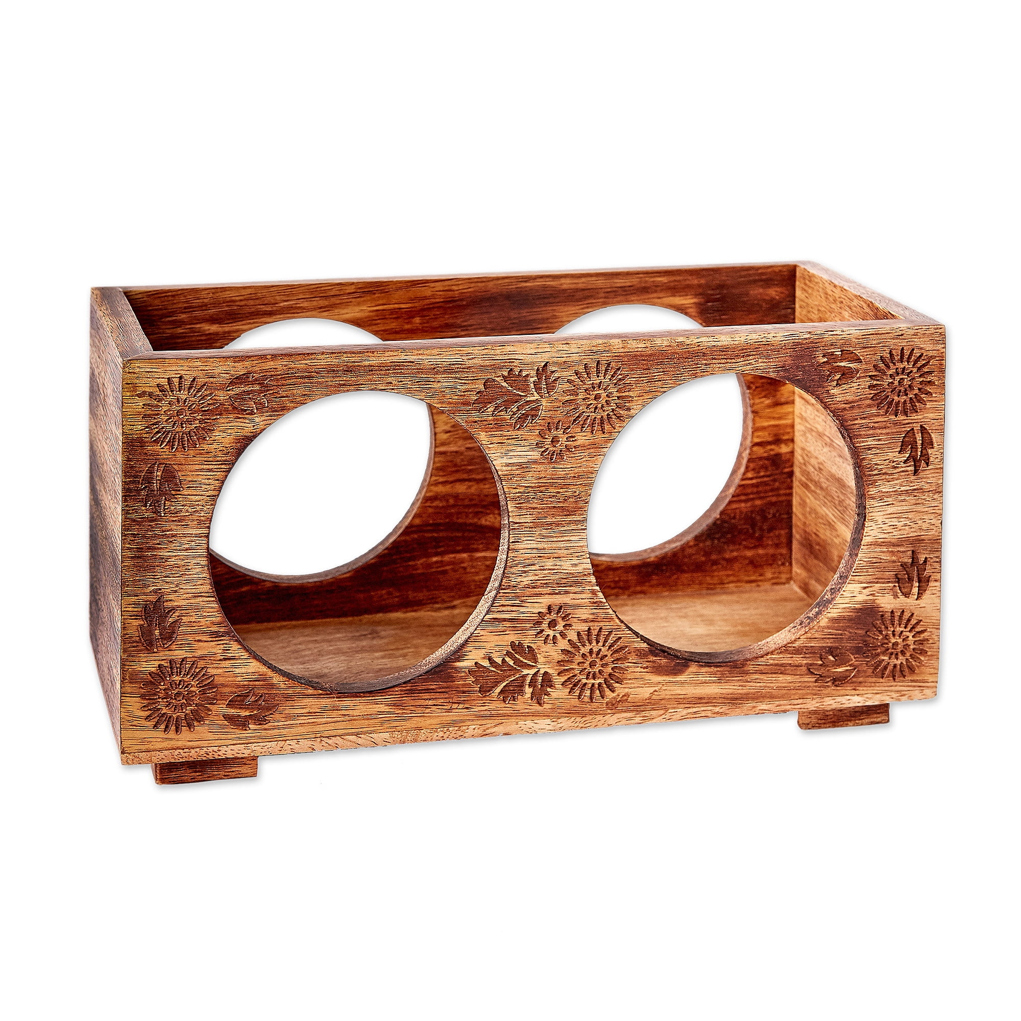 NOVICA Wood wine rack, 'Natural Charm' - Walmart.com