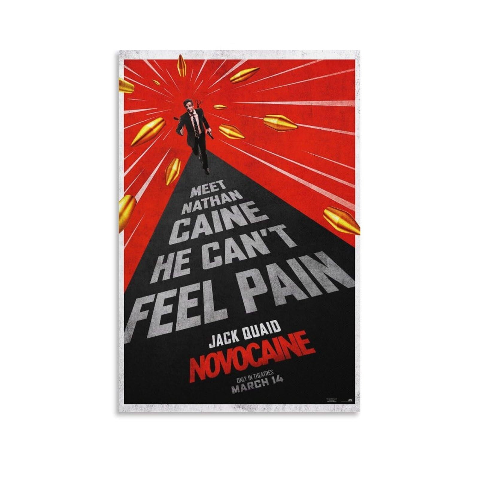 NOVOCAINE Limited Edition Canvas Wall Art Retro Movie Poster P-7 ...