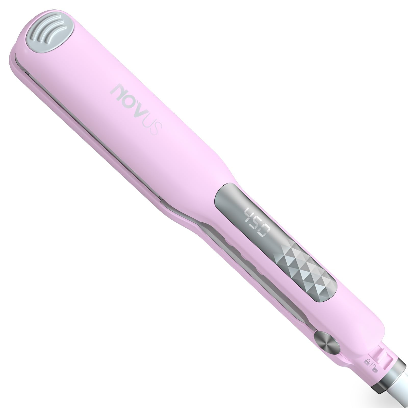 NOVUS Flat Iron - Fast Heating Ceramic Hair Straightener with 1.4" Wide ...