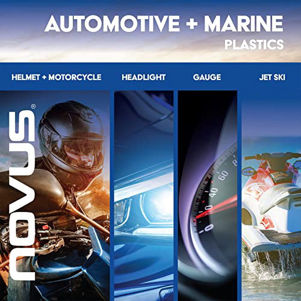 NOVUS-PK1-8 | Plastic Clean & Shine #1, Fine Scratch Remover #2, Heavy ...