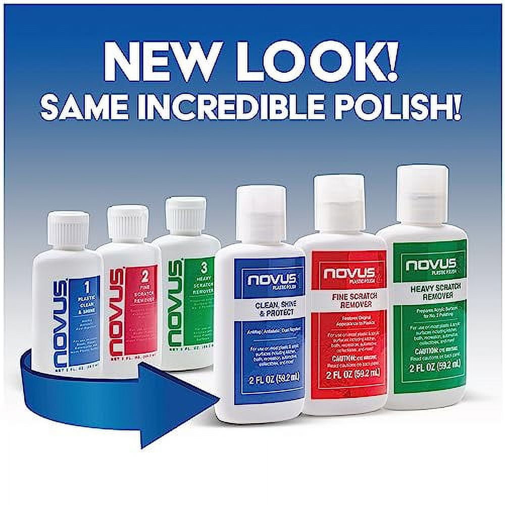NOVUS-PK1-8 | Plastic Clean & Shine #1, Fine Scratch Remover #2, Heavy ...