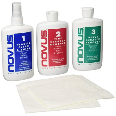 NOVUS Plastic Cleaner and Polish 2-oz Kit #1, #2 - Walmart.com