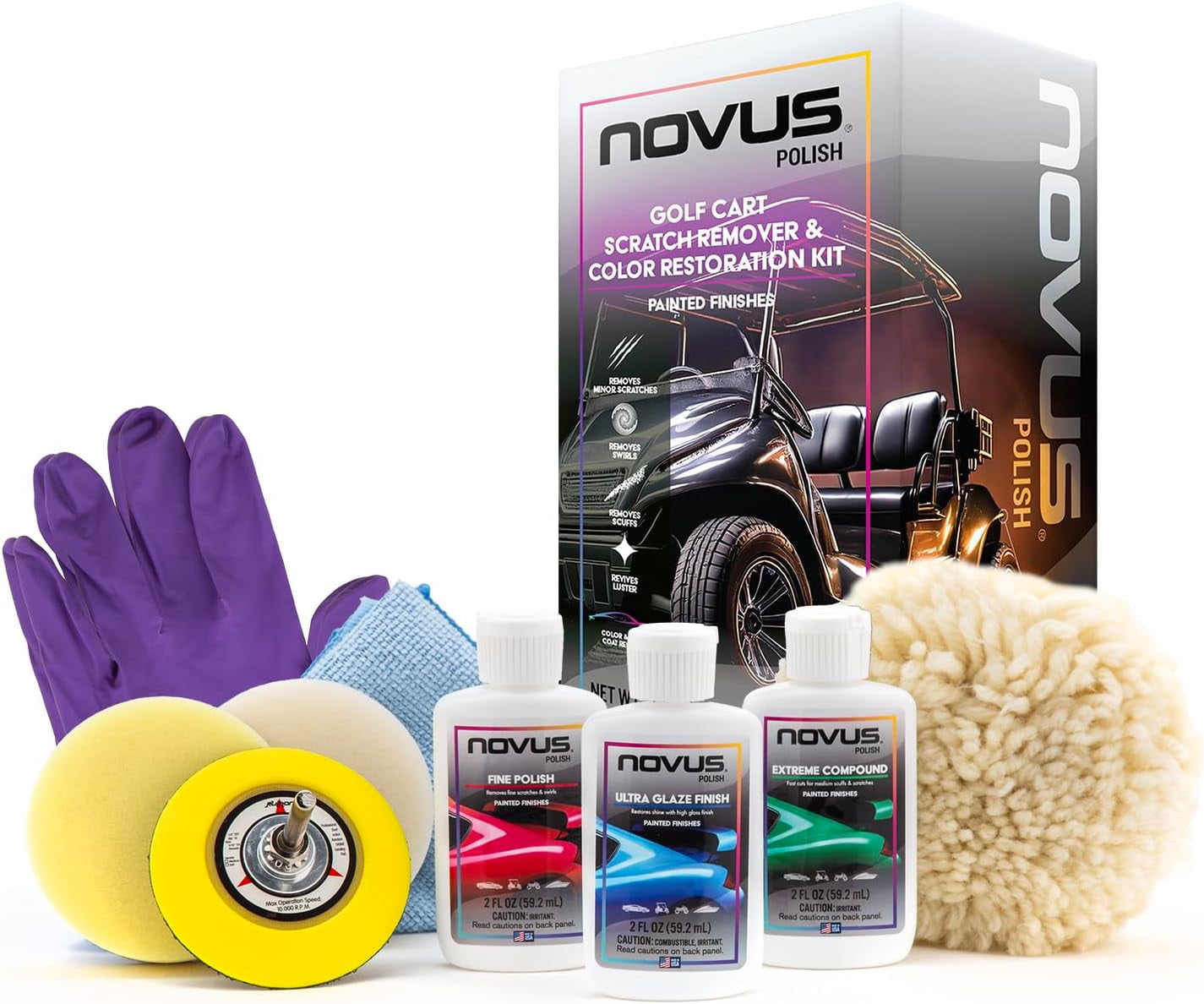 NOVUS Polish | Golf Cart Kit for Painted Surfaces - Walmart.com