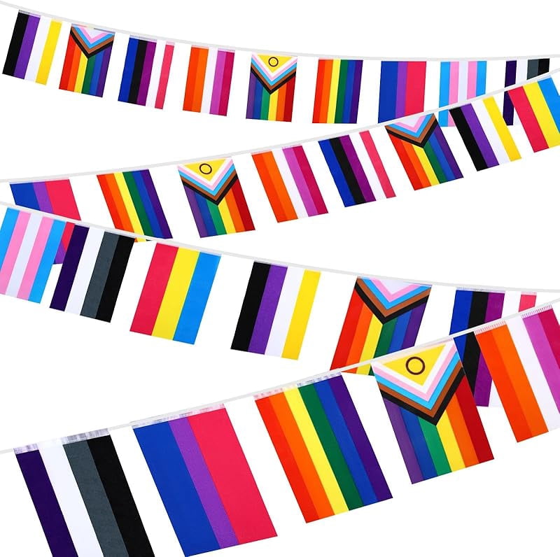 NOVWANG American Flag Banner - 100PCS USA Flag Banners for Independence ...