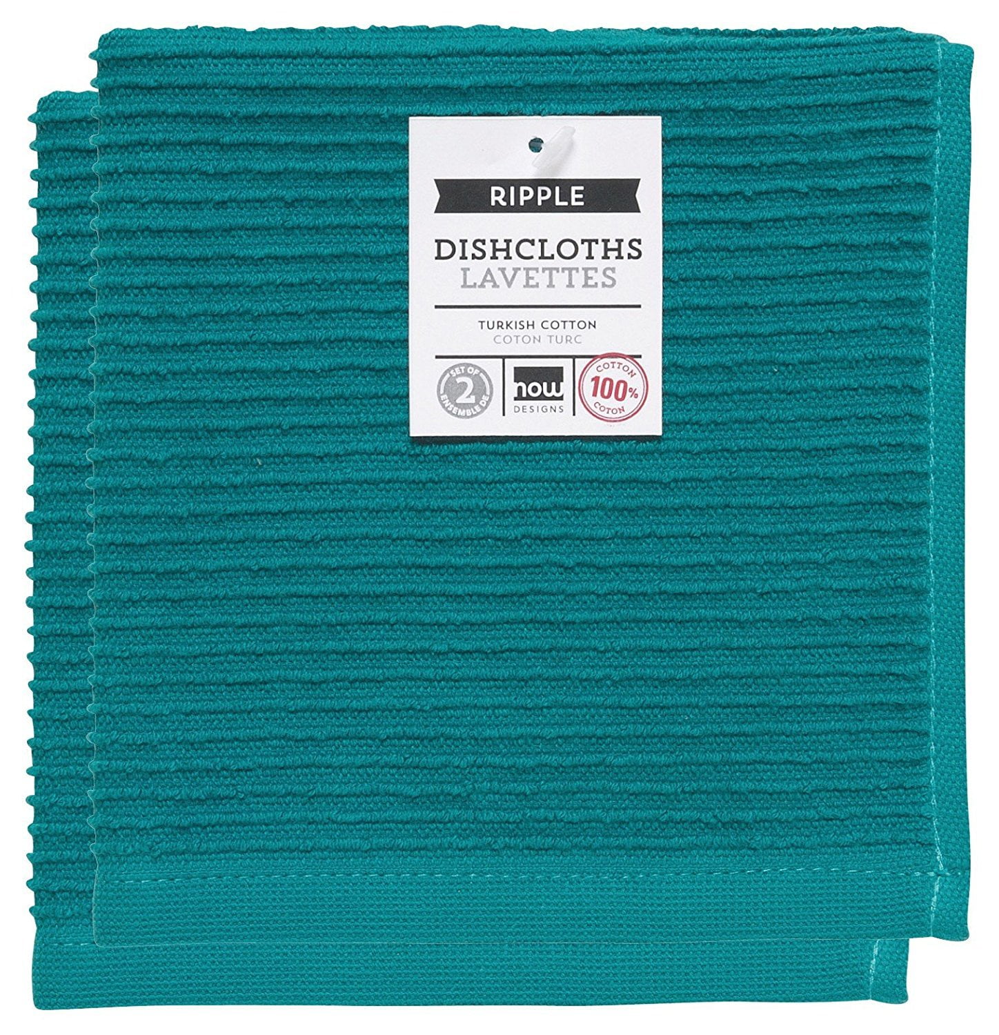 NOW DESIGNS Peacock Ripple Dish Cloth 2 Pk, 1 EA - Walmart.com