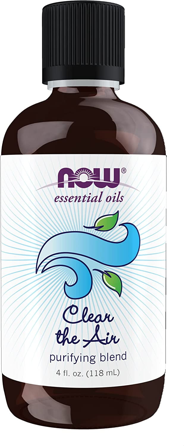 NOW Essential Oils Clear the Air Purifying Blend - 4 fl oz Pack of 2 ...