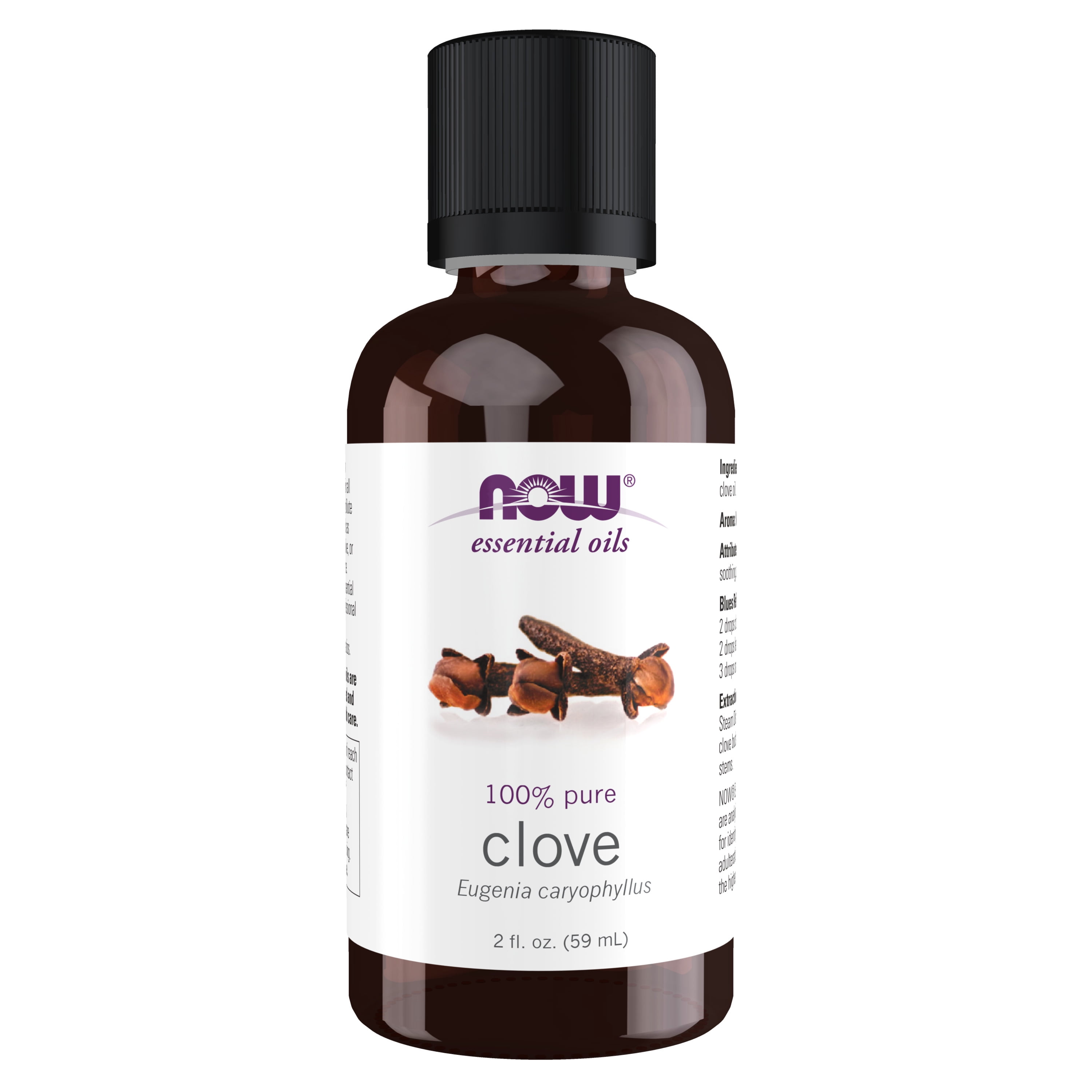 NOW Essential Oils, 100% Pure Natural Clove Oil, 2-Ounce, Vegan ...