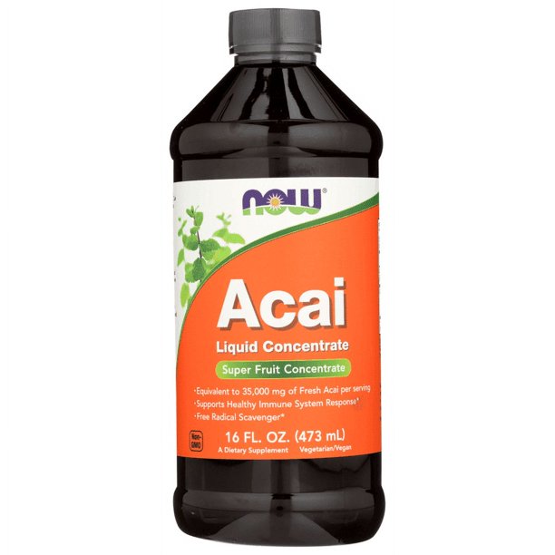 NOW Foods Acai Liquid Concentrate 16 fl oz Liq - Walmart Business Supplies