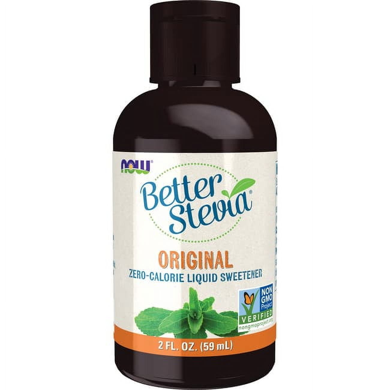 NOW Foods Better Stevia Zero-Calorie Liquid Sweetener, Original, Pure ...