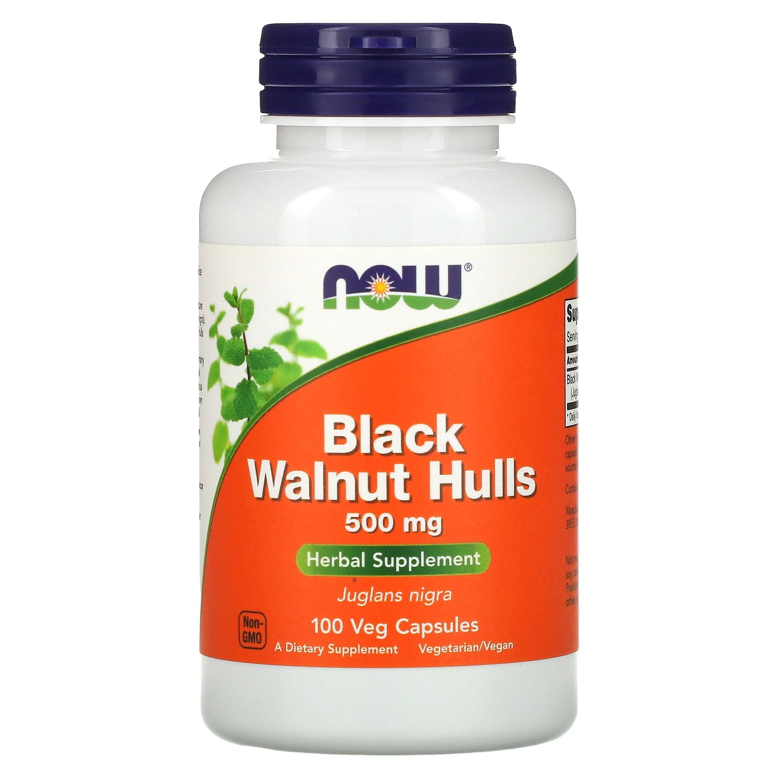 NOW Foods Herbal Supplements - Black Walnut Hulls 550 mg, 100 ...