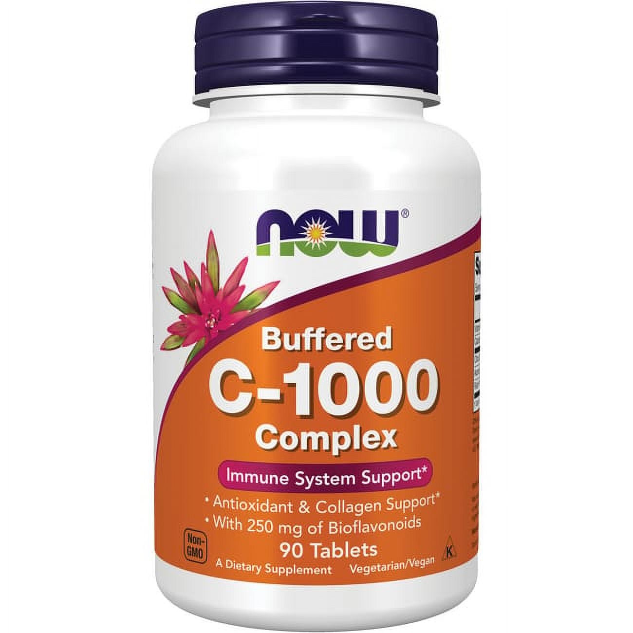 NOW Foods - Buffered Vitamin C-1000 Complex, 90 Tablets - Walmart Business Supplies