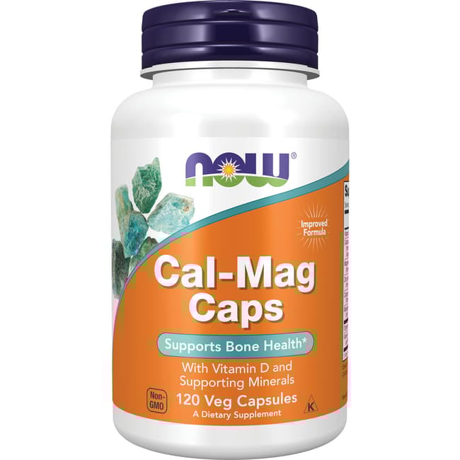 NOW Foods Cal-Mag Caps 120 Veg Caps - Walmart.com