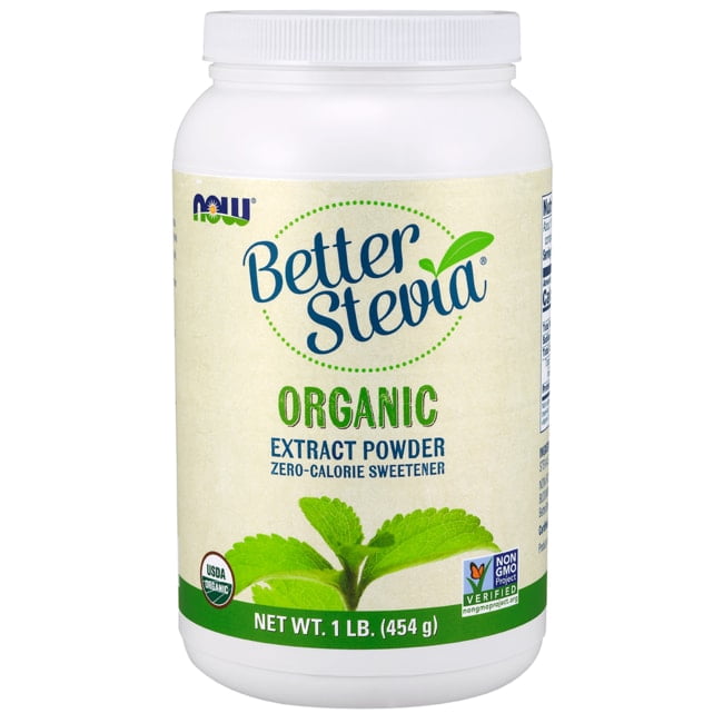 NOW Foods, Certified Organic Better Stevia, Extract Powder, Zero ...