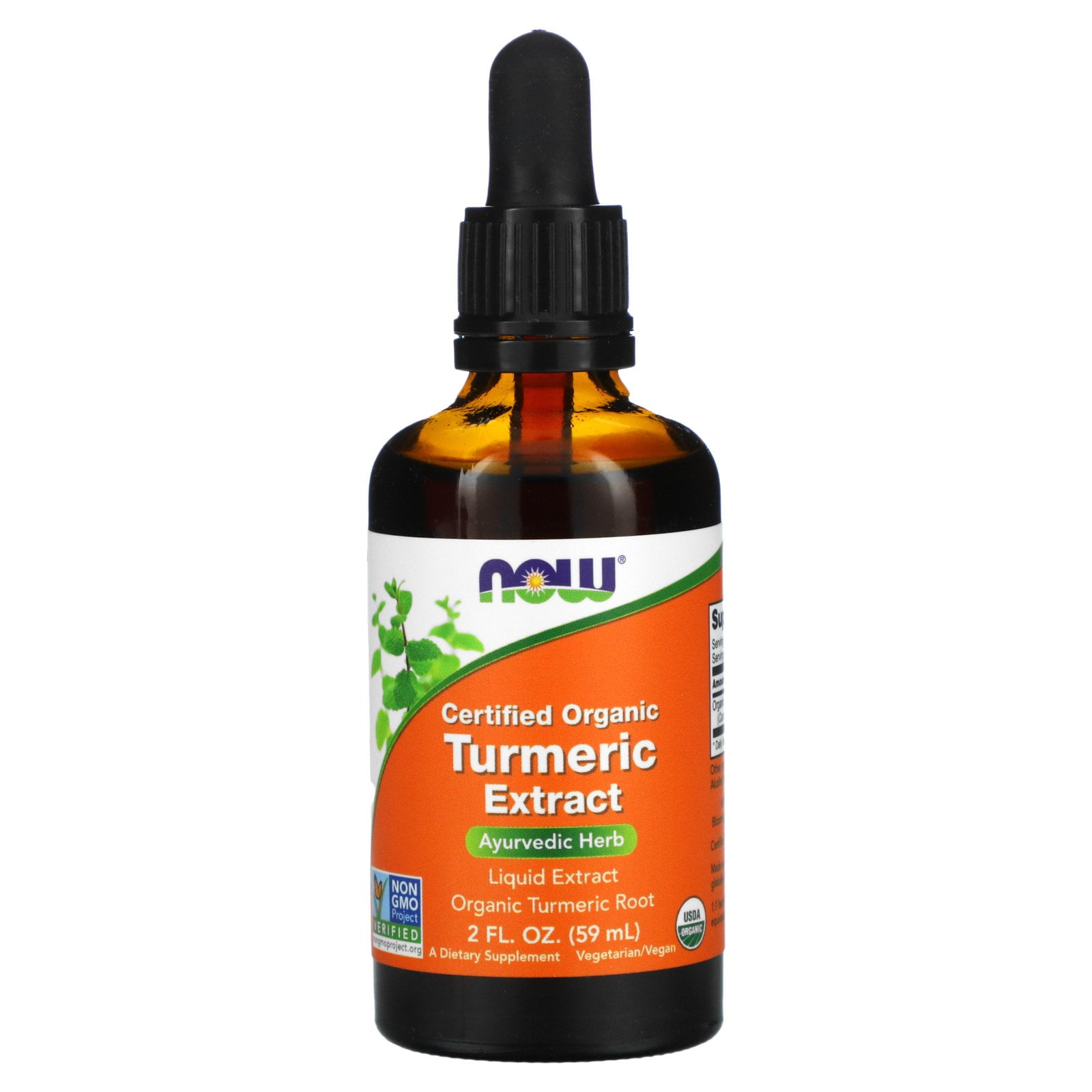 NOW Foods Organic Turmeric Extract Liquid, 2 fl oz, Herbal Supplement ...
