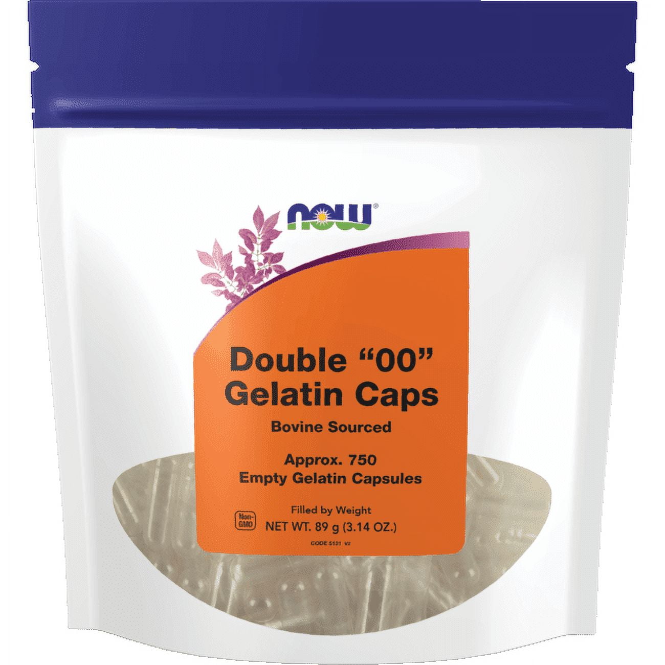 "NOW Foods Gelatin Caps, Double ""00"", 750 Gelcaps - Non-GMO, DIY ...
