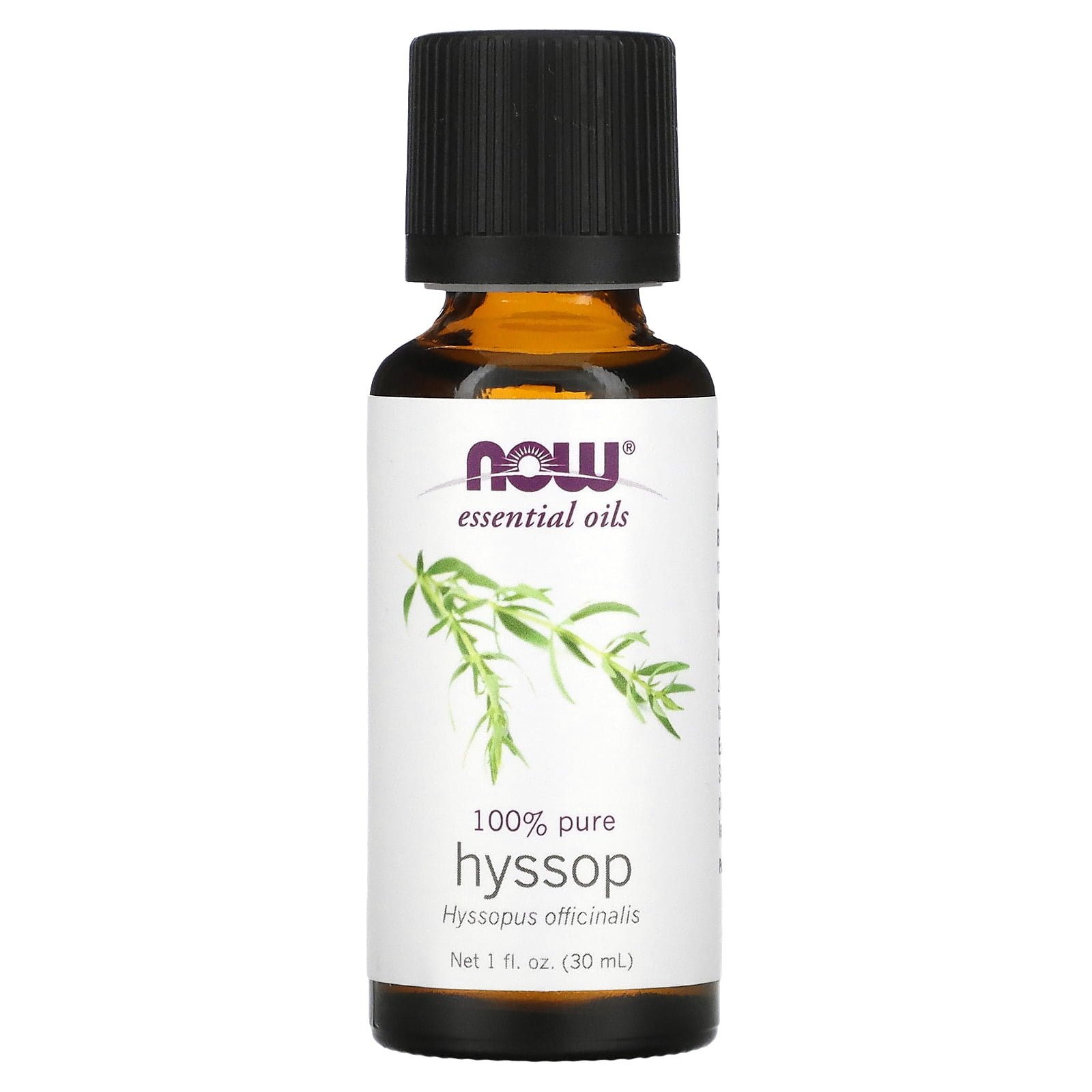 NOW Foods 100% Pure Hyssop Essential Oil, 1 fl oz (30 ml ...
