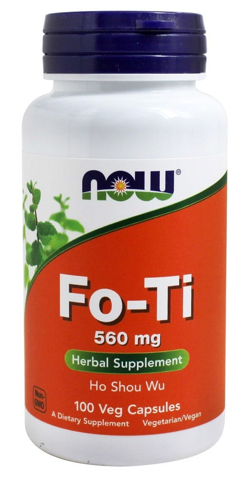 NOW Foods - Fo-Ti Herbal Supplement - Ho Shou Wu 560 mg. - 100 ...