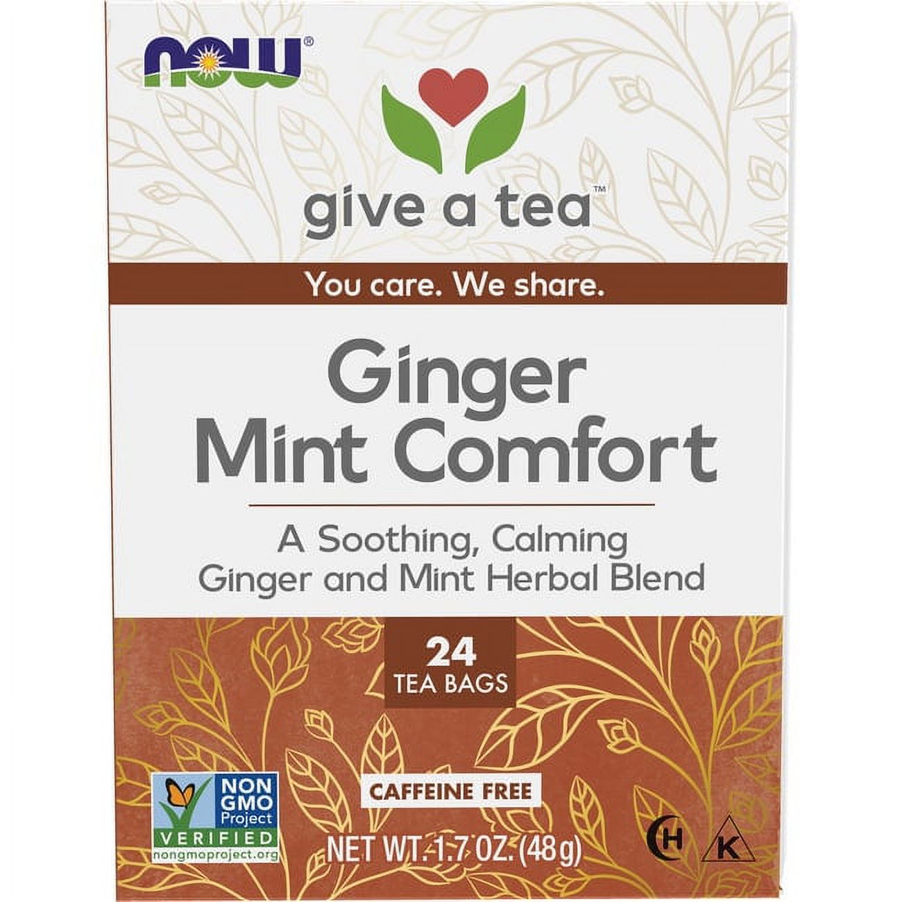 NOW Foods Ginger Mint Comfort Tea 24 Bag(S) - Walmart.com