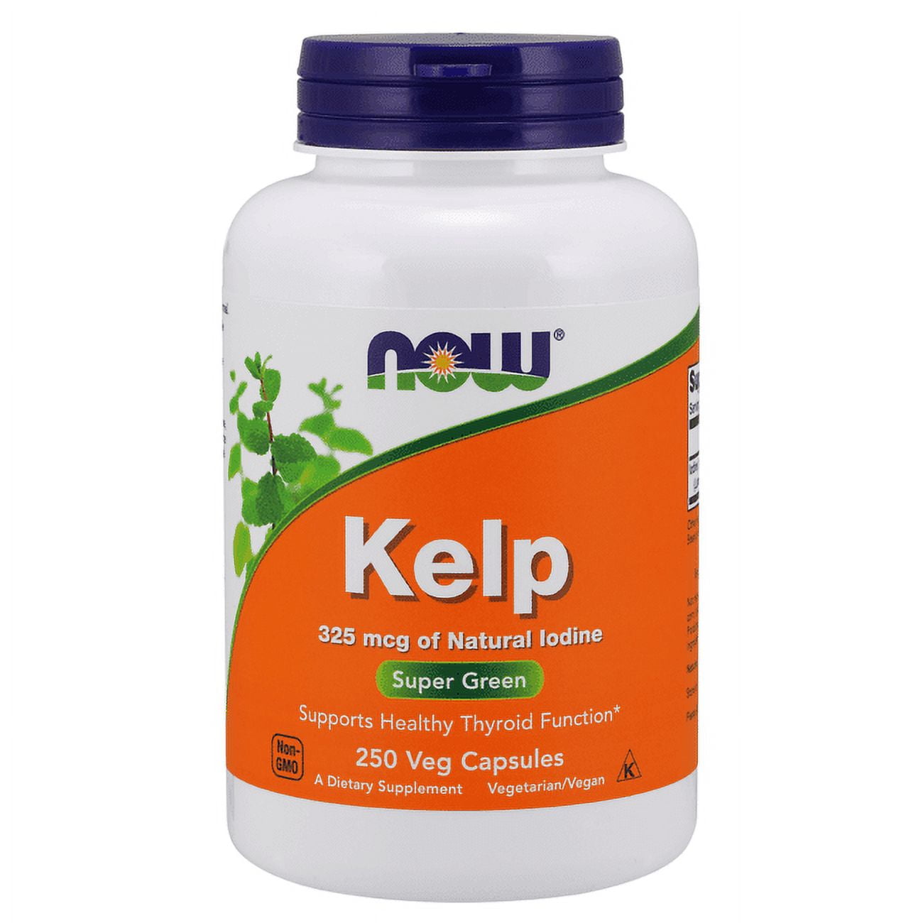 NOW Foods Kelp Dietary Supplement, 325 mcg Iodine Support, Sea Seaweed ...