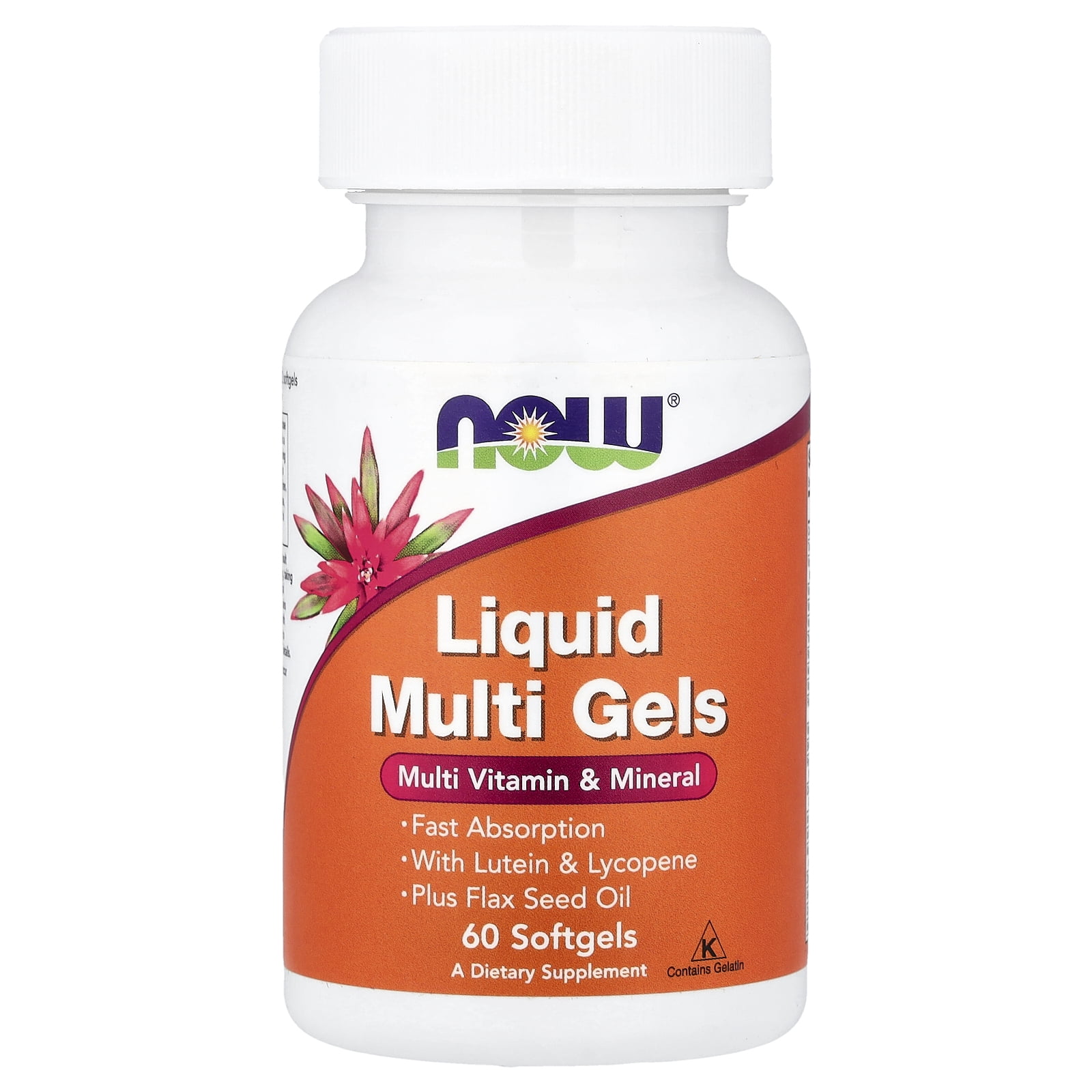 NOW Foods Liquid Multi Gels, 60 Softgels, Multi Vitamin Mineral ...