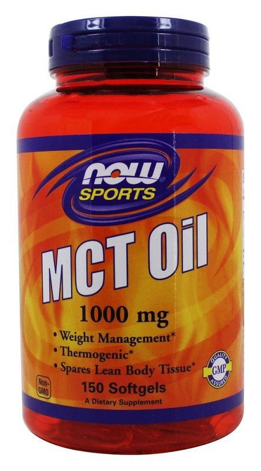 NOW Foods MCT Oil 1000 mg, 150 Softgels-2 Pack - Walmart.com