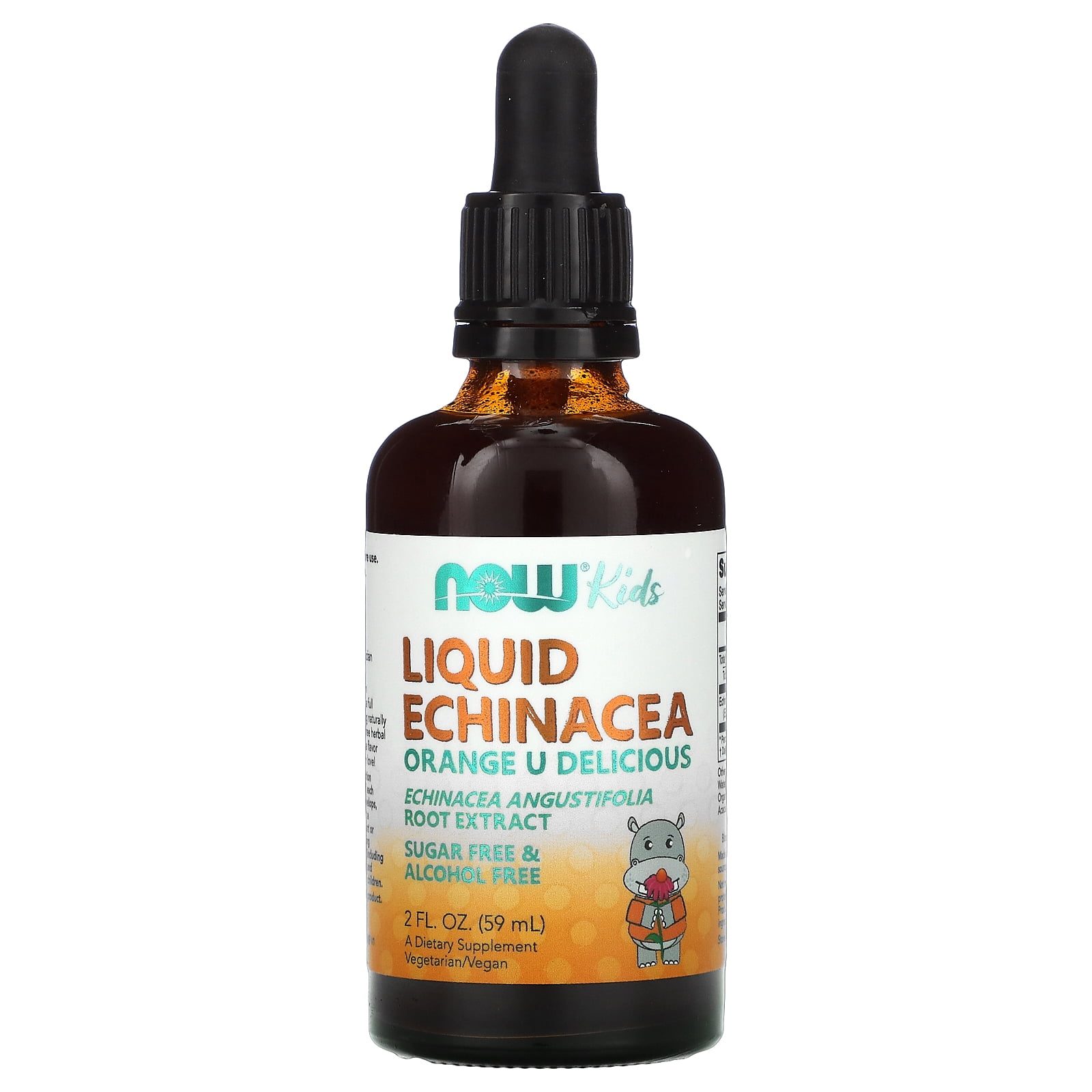 NOW Foods, Kids Liquid Echinacea, 2 fl oz, Orange Vanilla Flavor ...