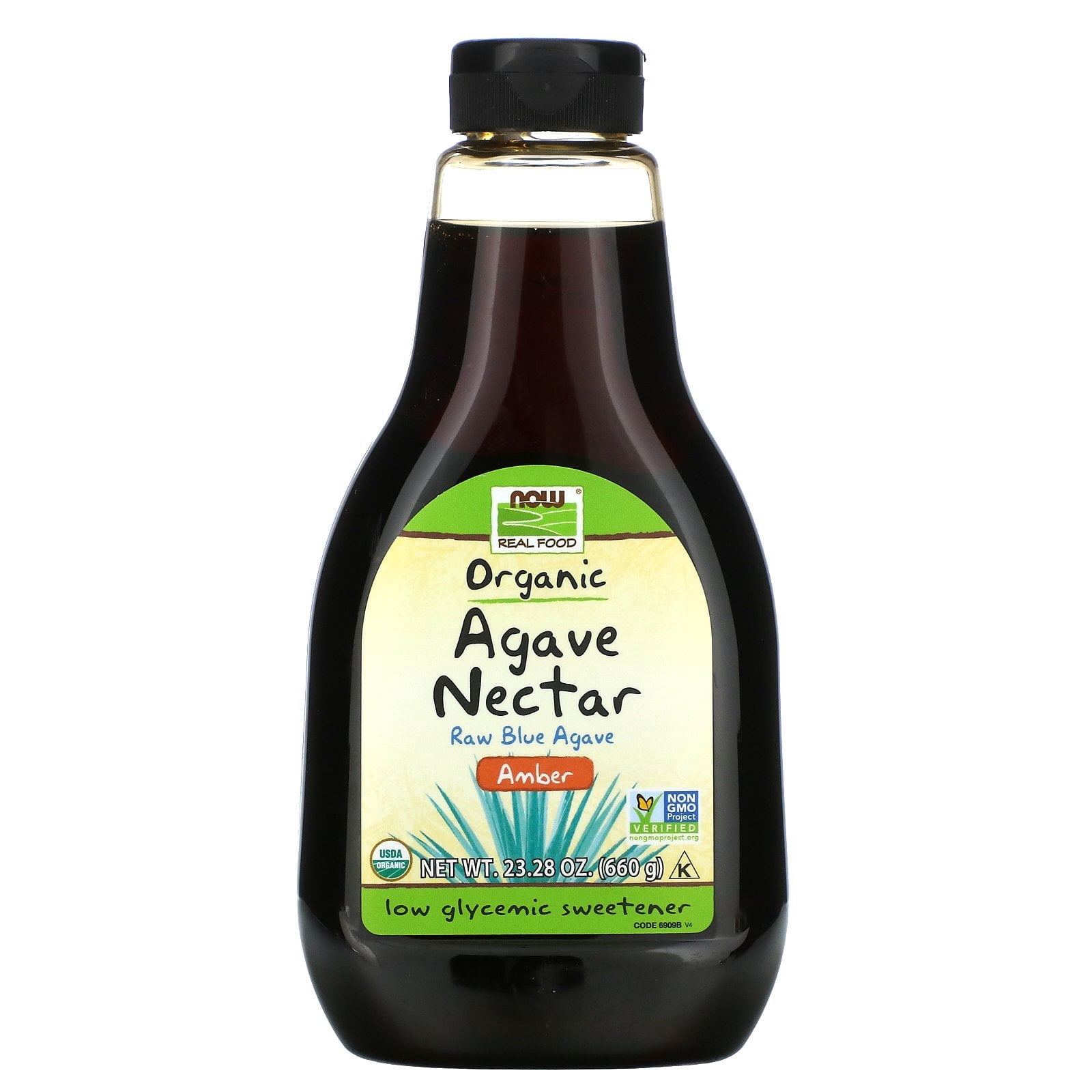 NOW Foods - NOW Real Food Organic Agave Nectar Amber - 23.28 oz ...