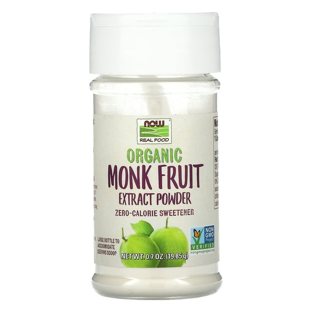 NOW Foods - NOW Real Food Organic Monk Fruit Extract Powder - 0.7 oz ...