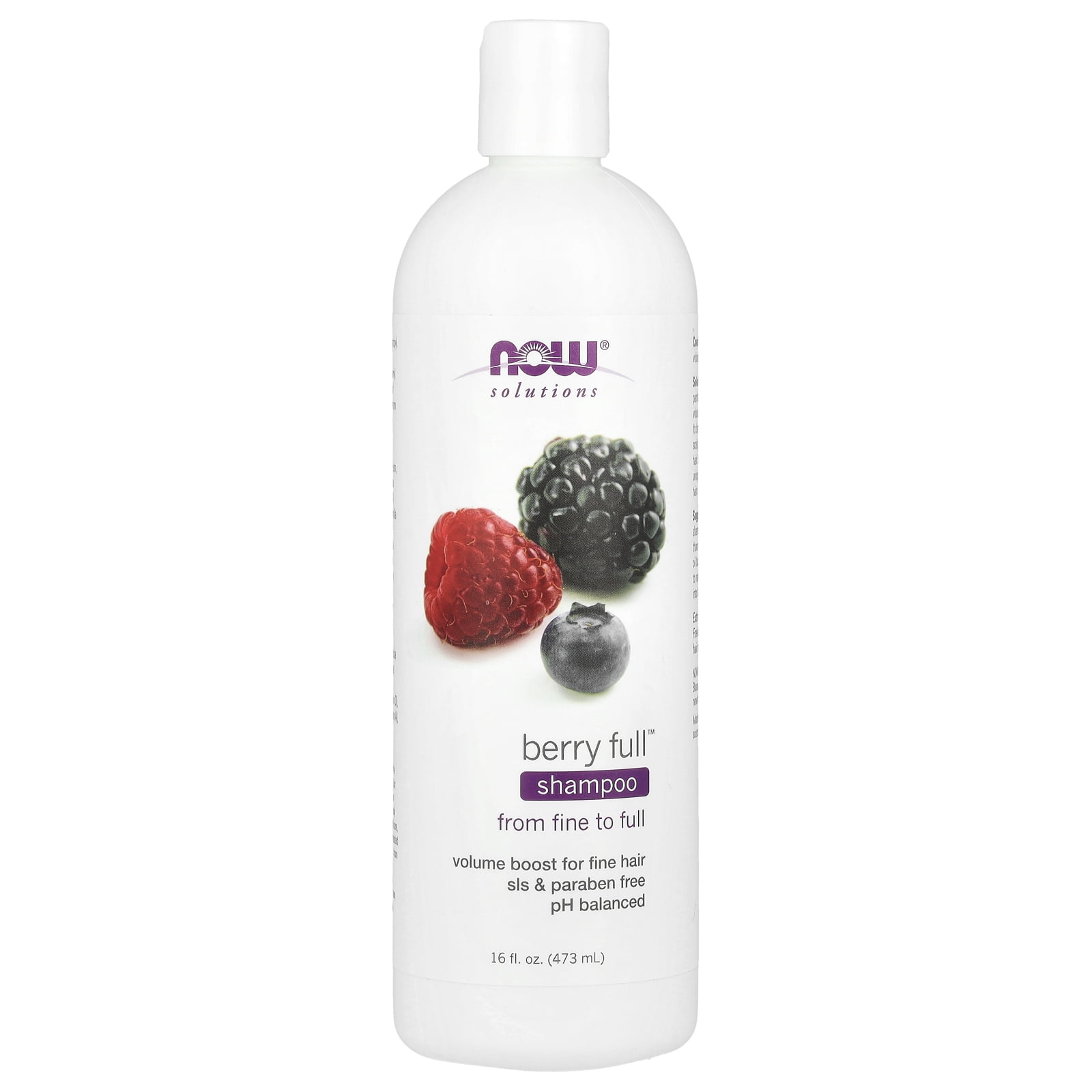NOW Foods Solutions, Berry Full Shampoo, From Fine to Full, 16 fl oz ...