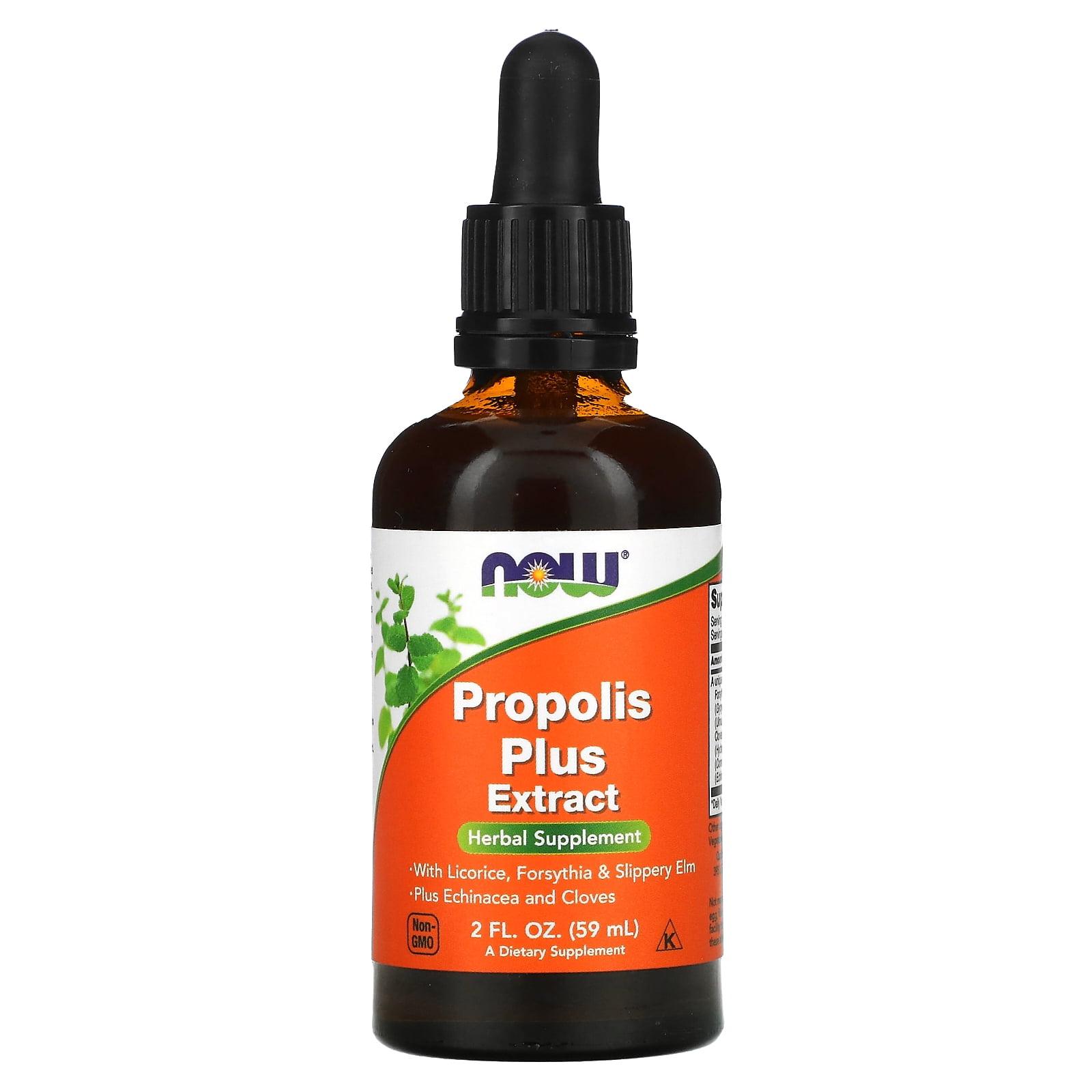 NOW Foods Propolis Plus Extract Liquid 2 fl oz with Bee Propolis Resin ...
