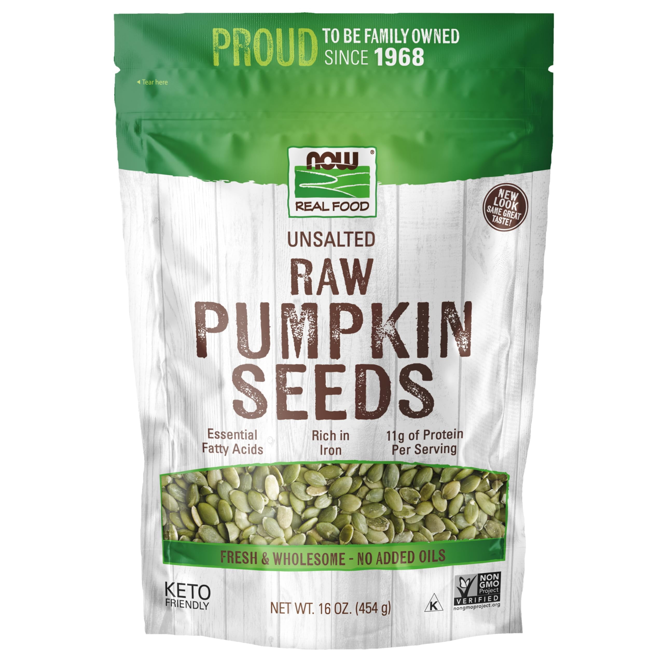 NOW Foods, PumpkinTRDN Seeds, Raw and Unsalted, Essential Fatty Acids, Rich in Iron, Excellent ...