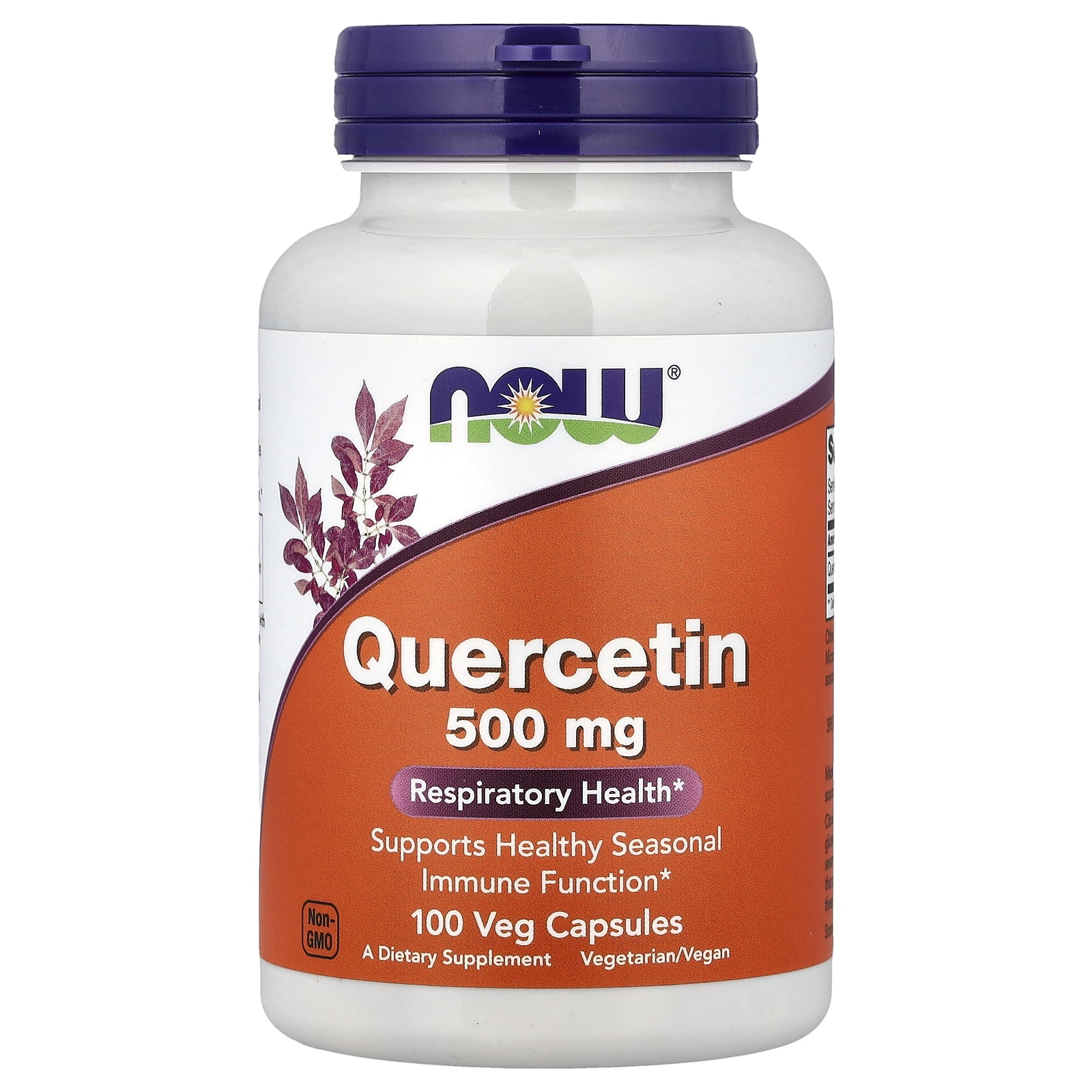 NOW Foods Quercetin Respiratory Support 500 mg Vegetarian Capsules ...