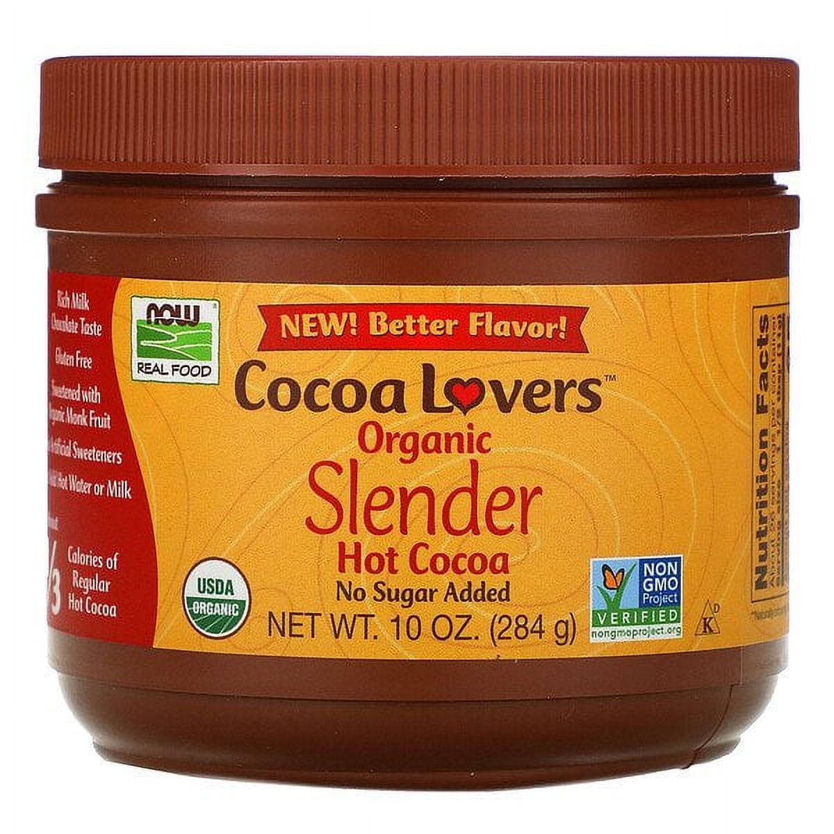 NOW Foods, Real Food, Cocoa Lovers, Organic Slender Hot Cocoa, 10 oz ...