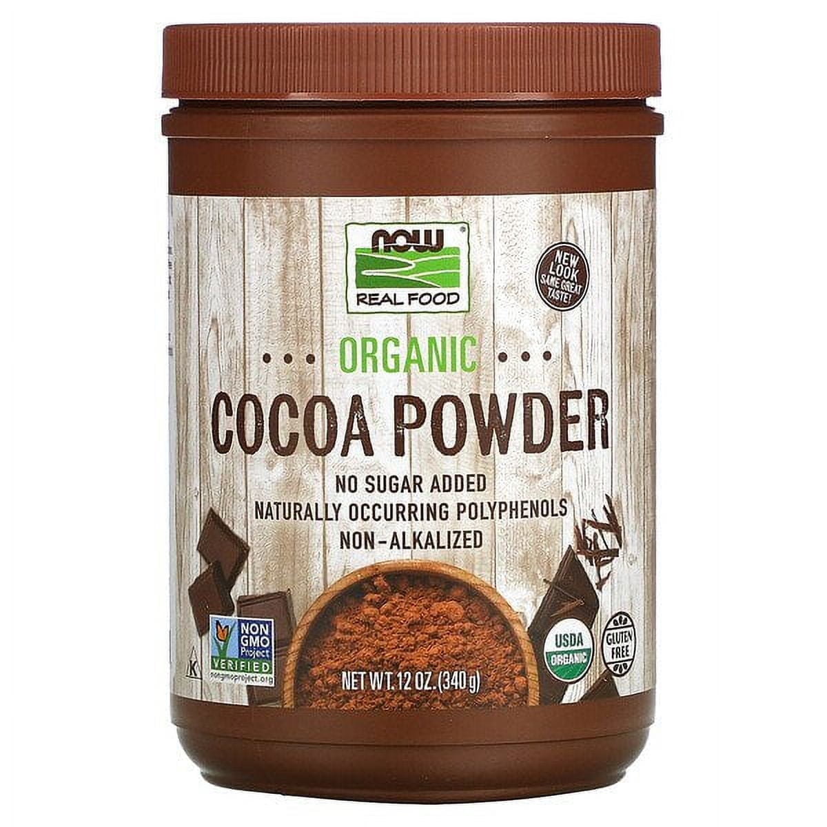 NOW Foods, Real Food, Organic Cocoa Powder, 12 oz Pack of 3 - Walmart.com