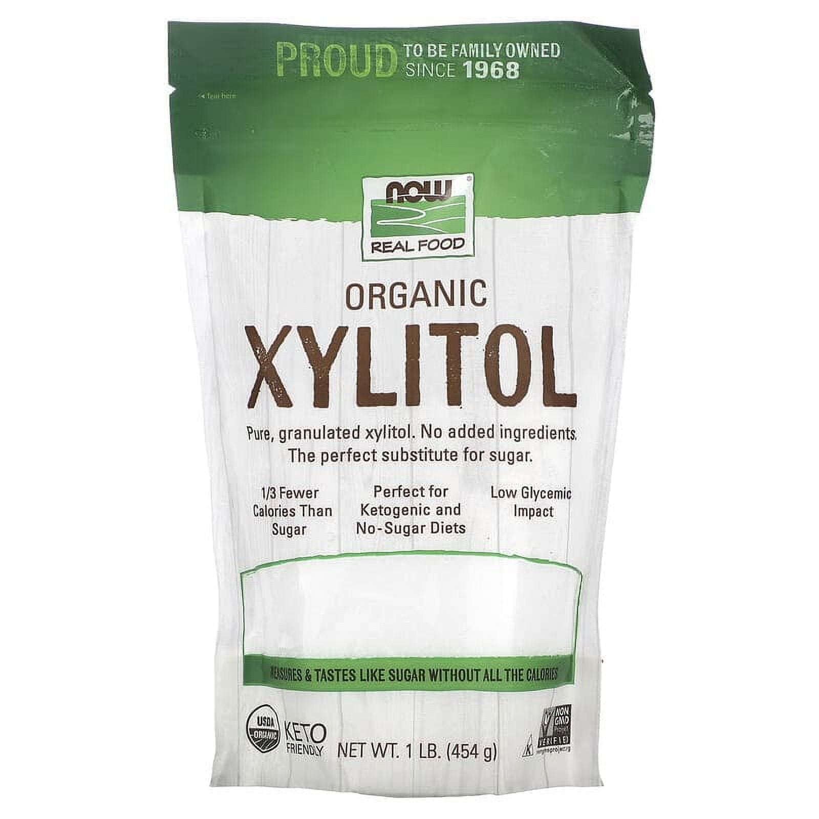 NOW Foods, Real Food, Organic Xylitol, 1 lb (454 g) Pack of 2 - Walmart.com