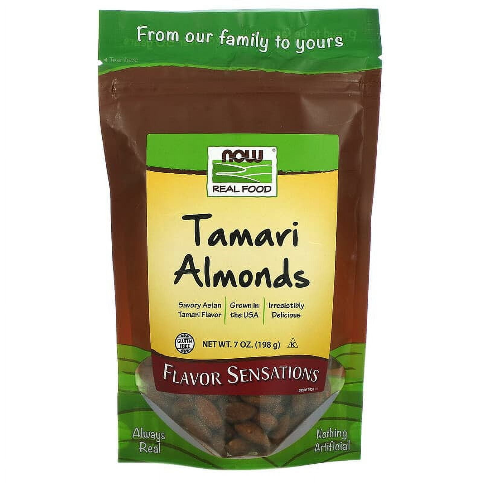 NOW Foods, Real Food, Tamari Almonds, 7 oz (198 g) - Walmart.com