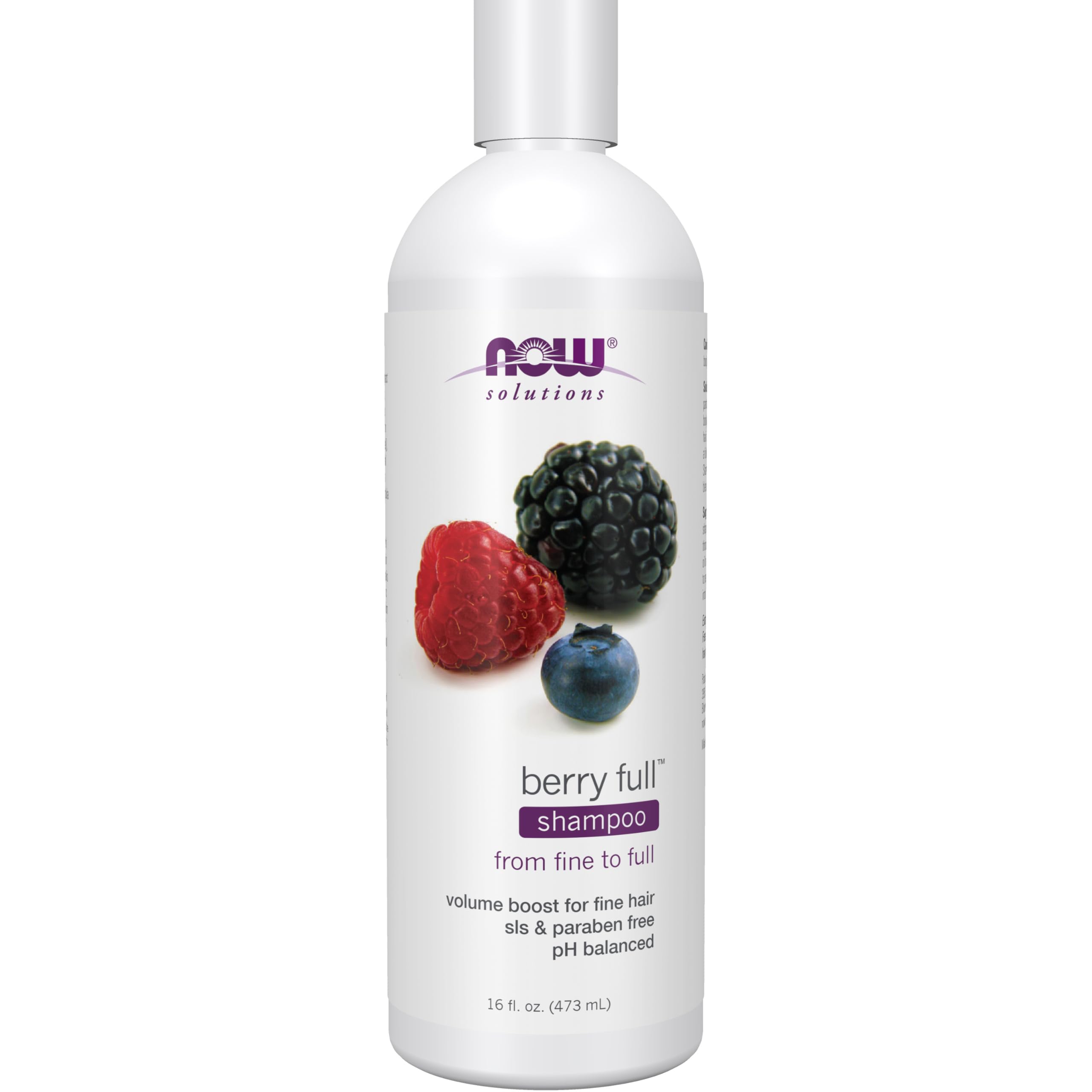 NOW Foods Solutions, Berry Full™, Volume Boost Shampoo for Fine Hair ...