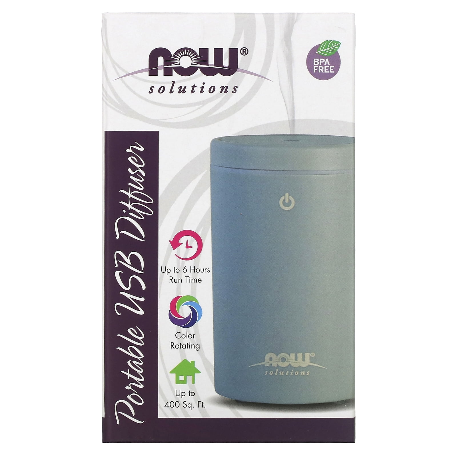 NOW Foods, Solutions, Portable USB Oil Diffuser, 1 Diffuser - Walmart.com