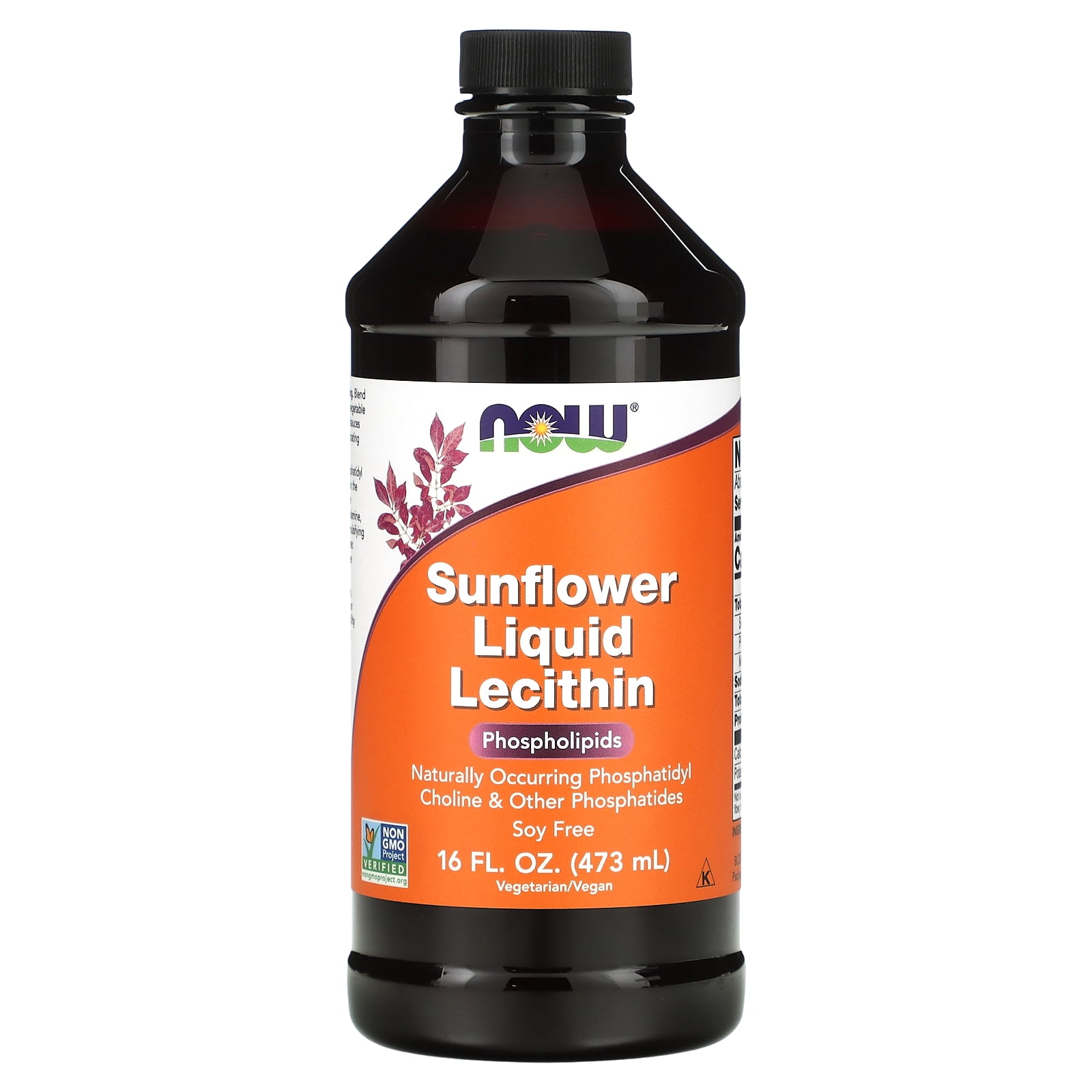 NOW Foods, Sunflower Liquid Lecithin, 16 fl oz (473 ml) - Walmart.com